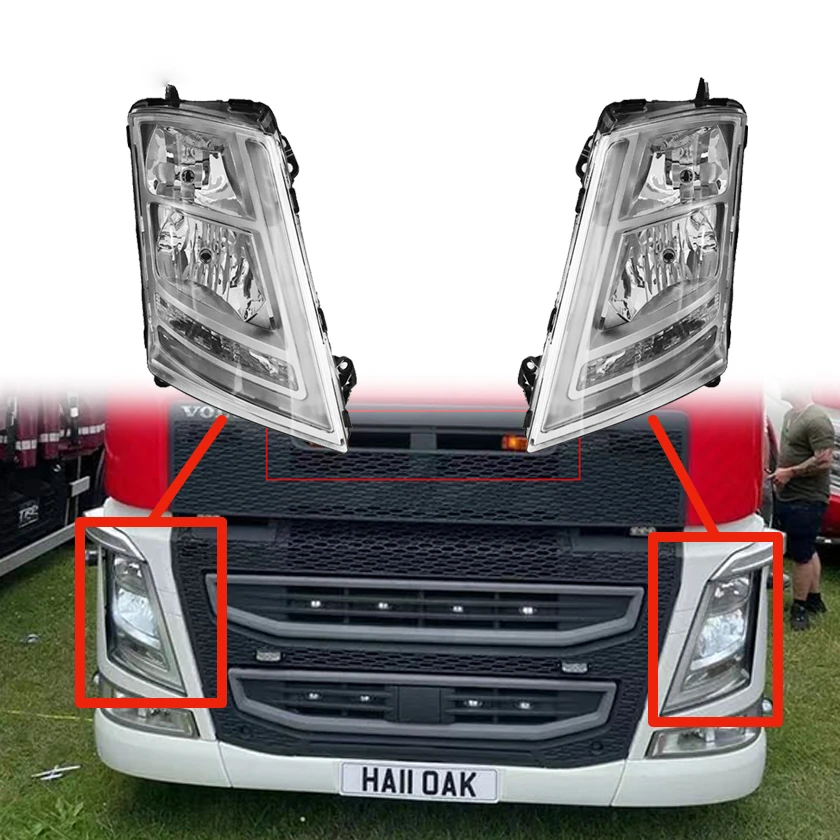 とロゴのカ ヘッドランプ1 * Pcs Hst-21062 Volvo Fh13 2013モデルvolvoトラックボディパーツ22239219 ...