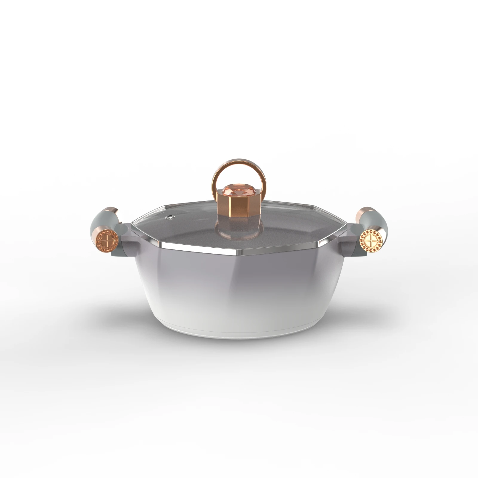 Induction Based Kitchen Aluminium Octagonal Nonstick Non Stick Pan Pots ...