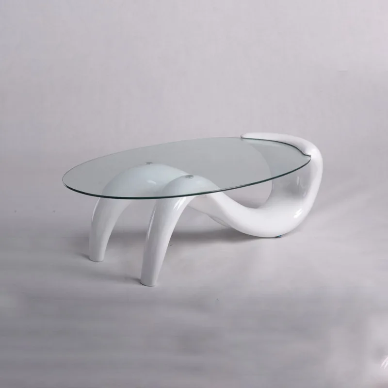 Alibaba.com: Mermaid Tempered Glass Coffee Table, transparent oval ...