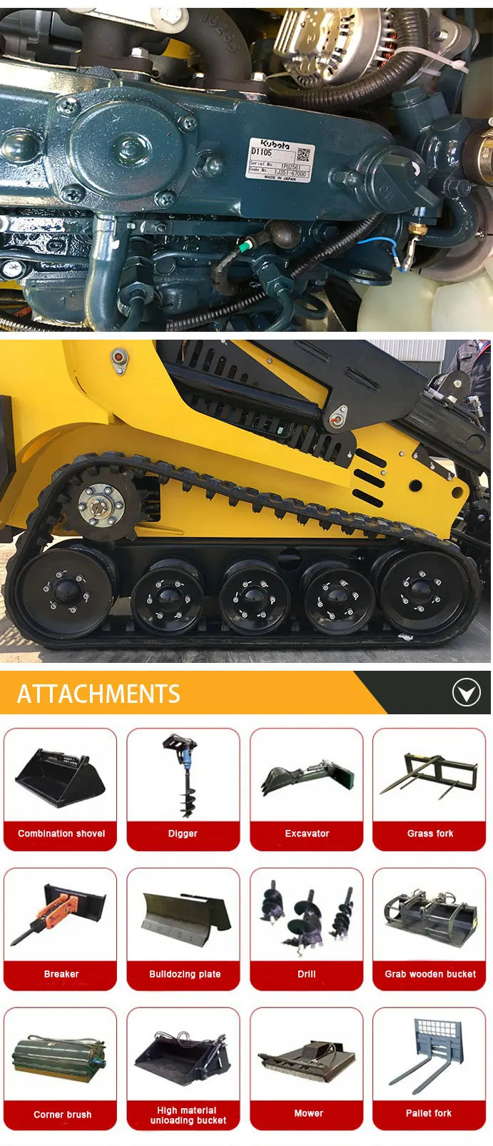 Cheap Mini Skid Steer Loader Epa Ce Diesel Mini Skid Steer Loaders 4x4 ...