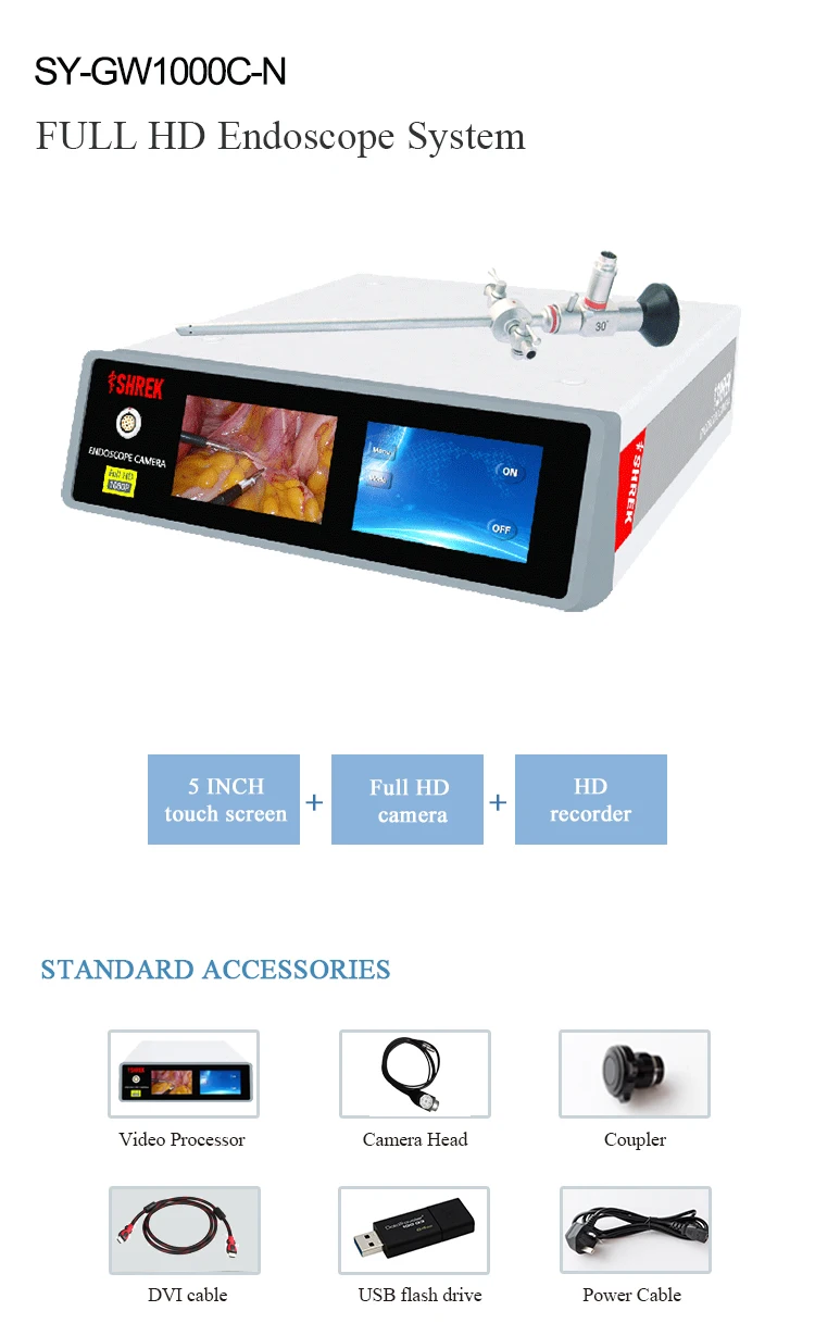 Full Hd Medic Camera Diagnostic Hysteroscopy Equipment With Office ...
