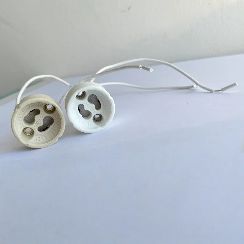 G10 Porcelain Lampholder - GU10 Lamp Socket with Cable