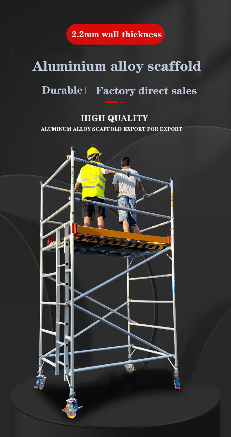 Aluminum Alloy Movable Scaffolding Engineering Combination Ladder ...