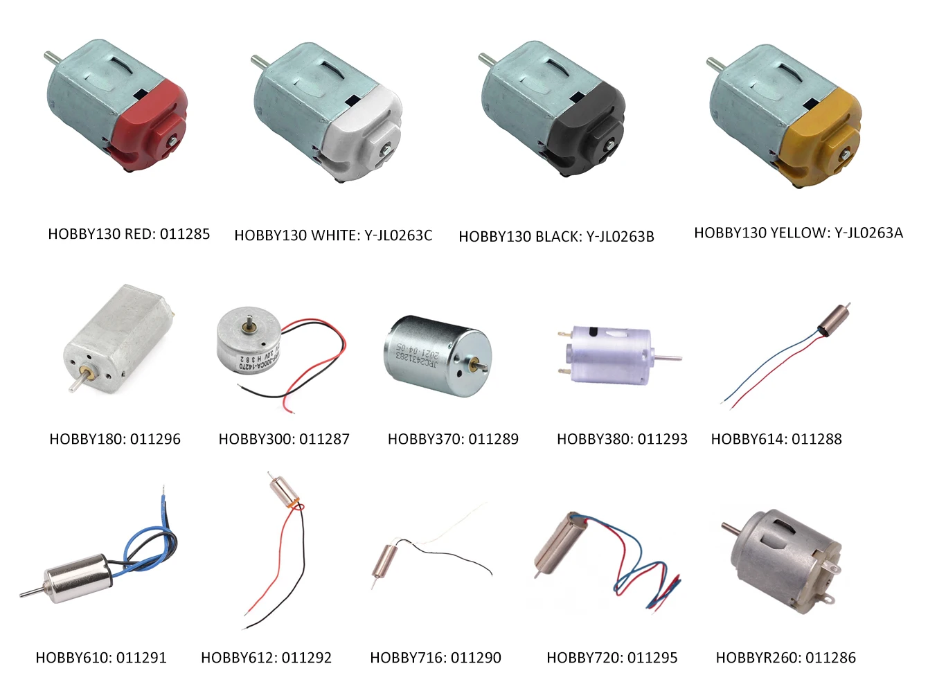 Hobby Motor 130 300 610 R260 614 180 716 612 370 720 380 Mini Dc Motor ...