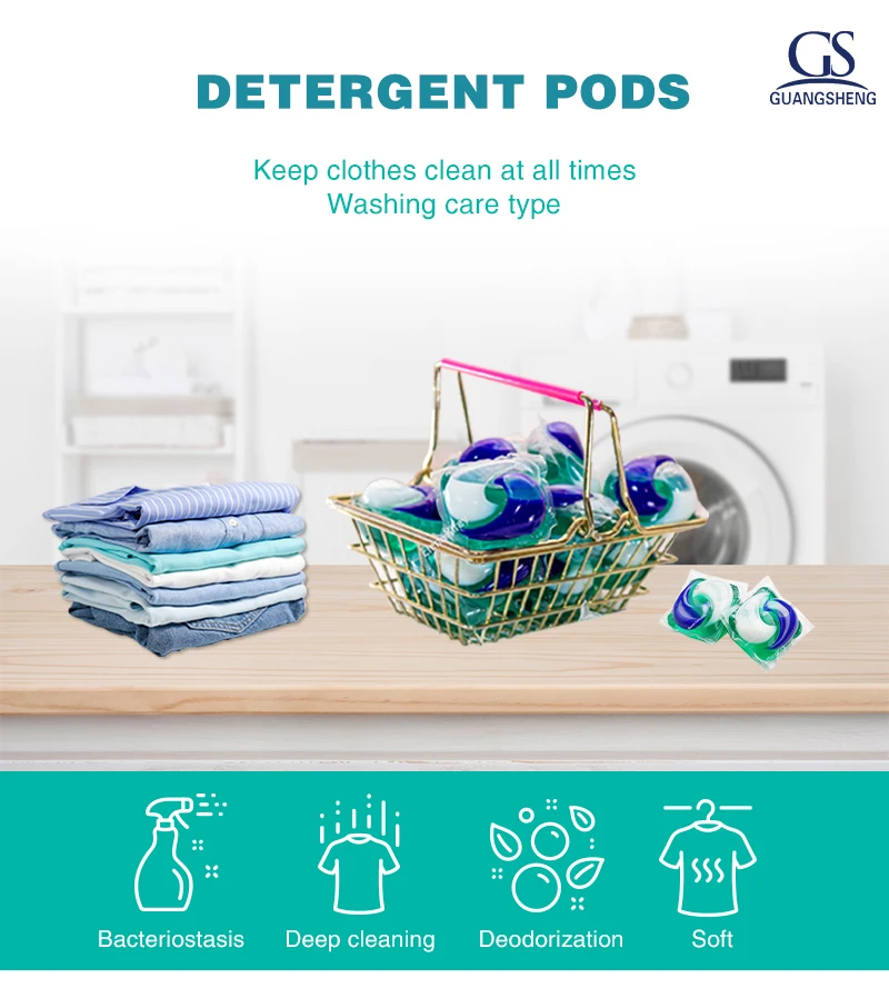 Wholesale Fresh Scent Liquid Washing Clean Powder 20g 3 Chamber Laundry ...