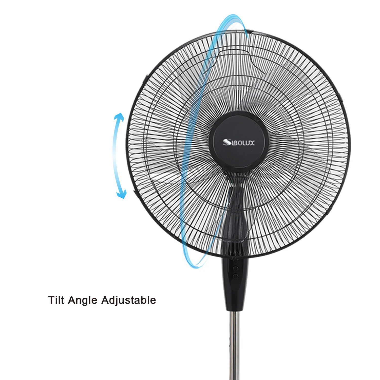 3 Speeds Adjustable Height Electric Cooling Fan 18'' Pedestal Remote ...