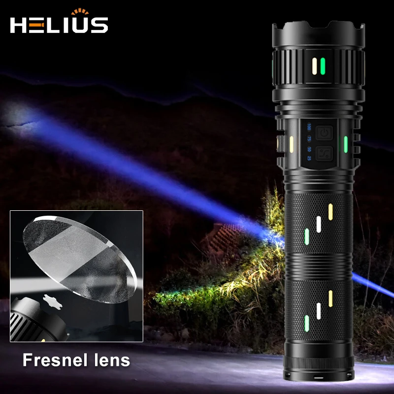 Helius 2024 Latest Fresnel Lens Ultra Bright Strong Light Long Range ...