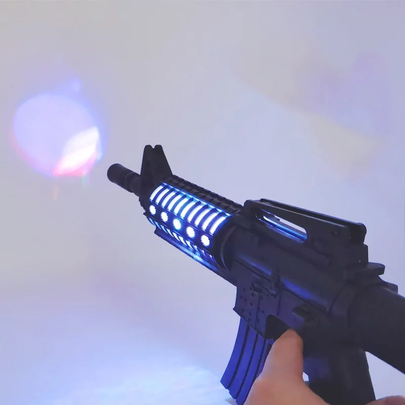 Cheap Glowing Light Submachine Gun Plastic Musical Rifle Electric ...