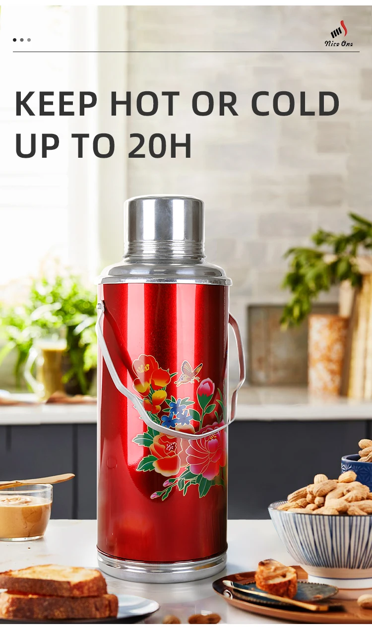 Niceone Custom Glass Vacuum Flask - Insulated & Portable