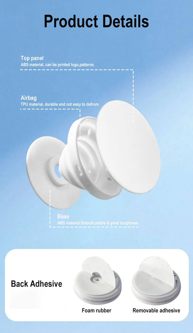 Mobile Phone Accessories Plastic Fold Sublimation Popings Socket Up ...