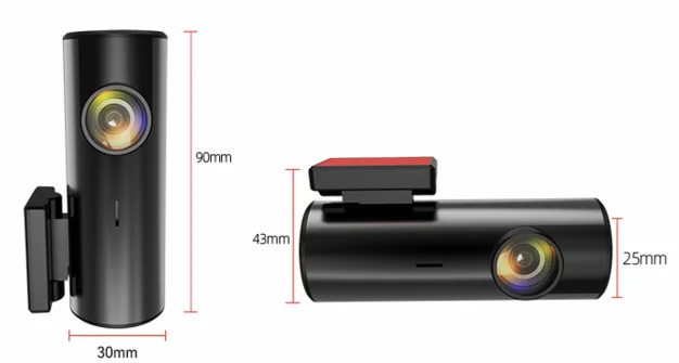 Mini 4K AI ADAS Dual Lens Car Camera Dashcam with HUD GPS
