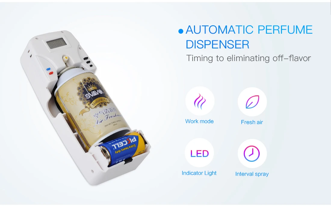 Svavo Dispensador De Perfume Dispenser For Bathroom Battery Operated ...