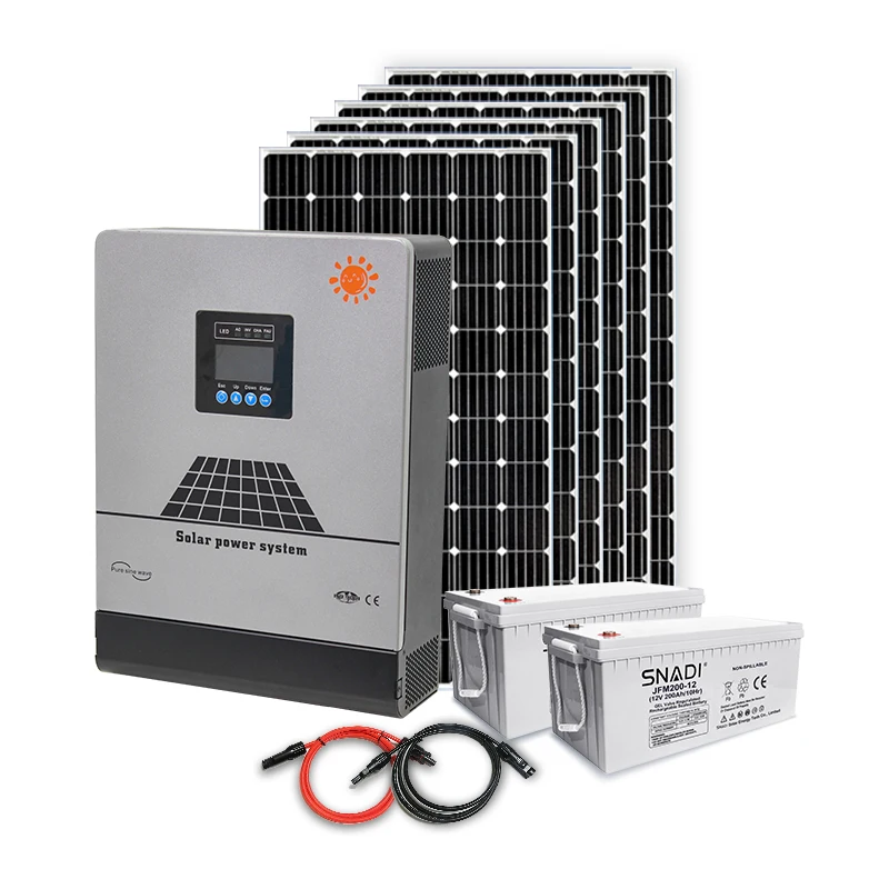 Solar Panel Set 5000w System 5kva Complete Home Mini Solar System Price ...