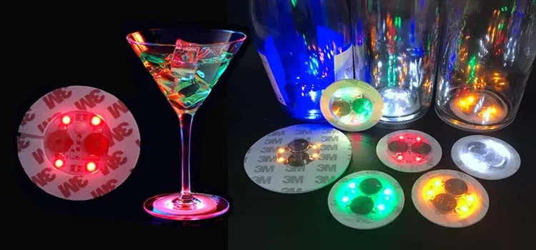 New Design Cup 3m Eva Led Coaster Led Flashing Bottle Bottom Pads Light ...