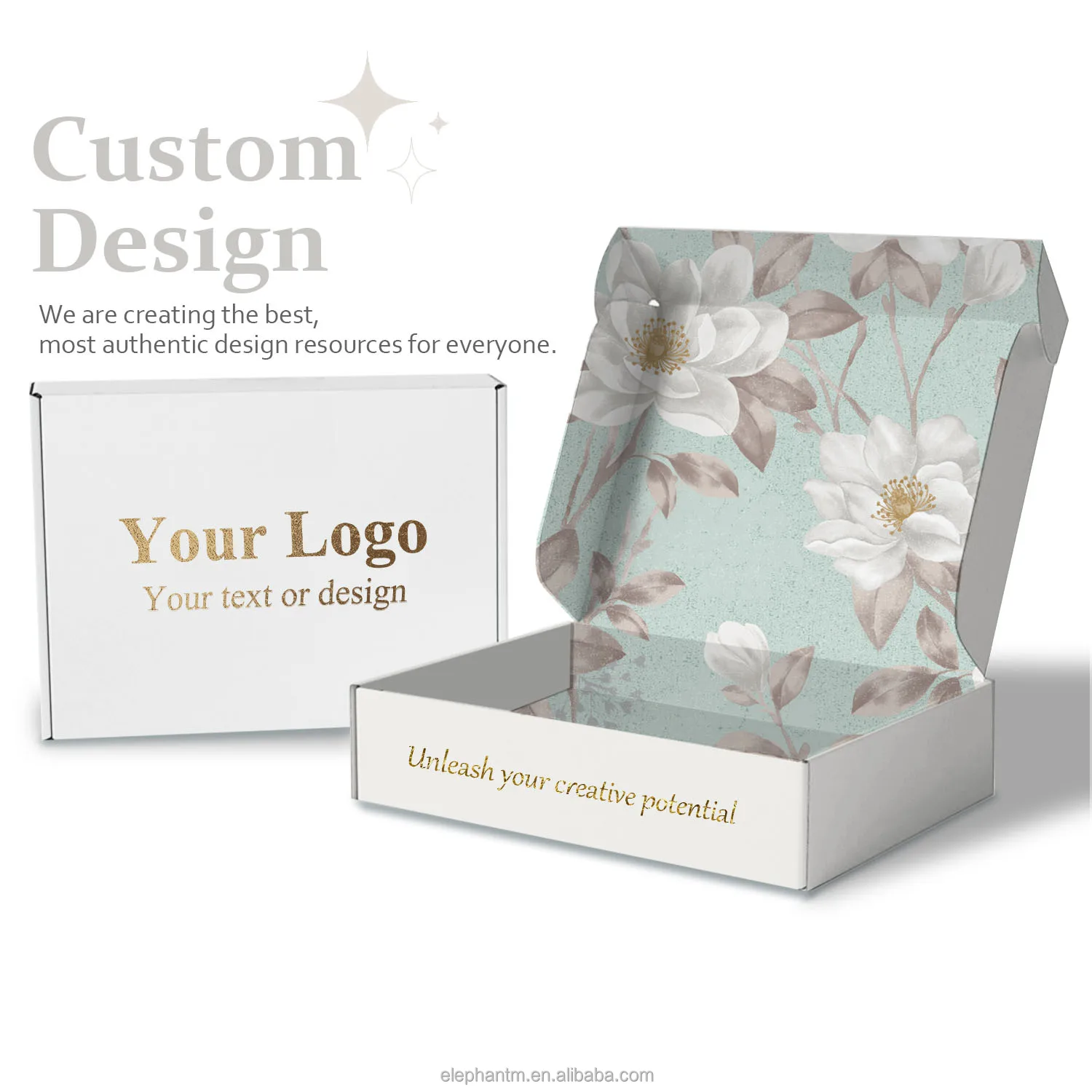 Custom Logo Printed Corrugated Cardboard Packaging Boxes