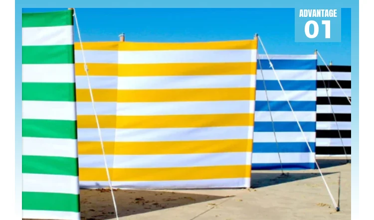 Strong Outdoor Flexible Design Light Weight Camping Wind Screen