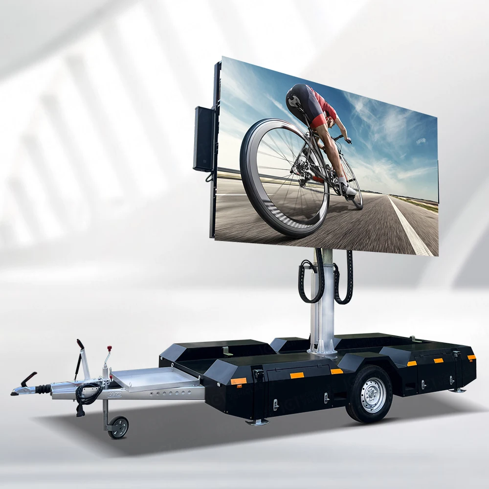 High Brightness Outdoor Led Screen Trailer Mobile Screen LED Trailer ...