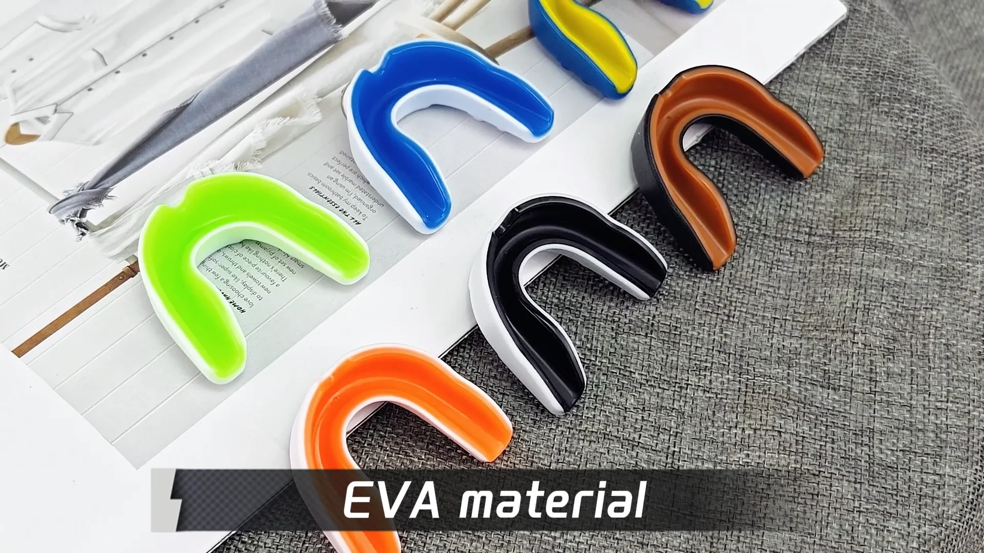 Two Layers Mouth Guard Eva Material Kids Adults Protection Sports ...