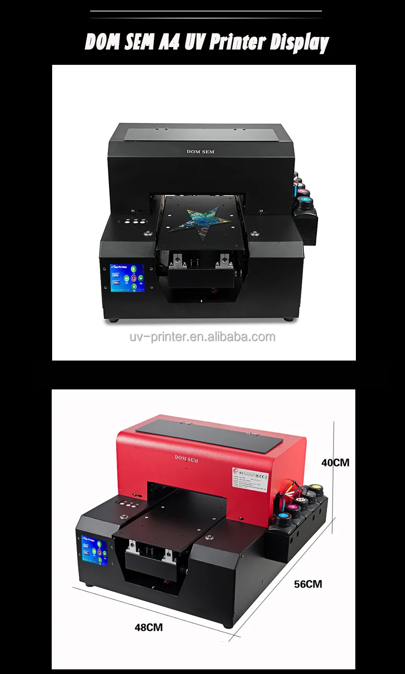 A4 Digital Small Uv Printer Mini Size Portable Ce Free With Ink - Buy ...
