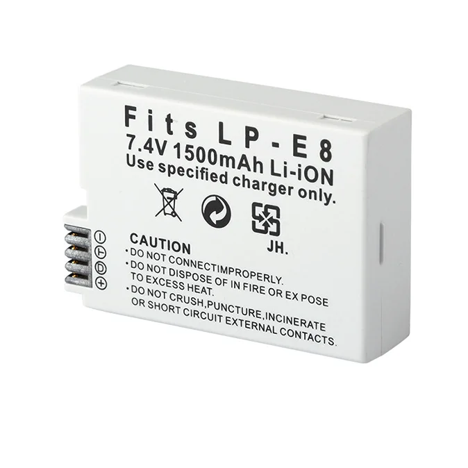Rechargeable Decoded Camera Battery Lp-e8 For Canon Canon Eos 550d 600d ...
