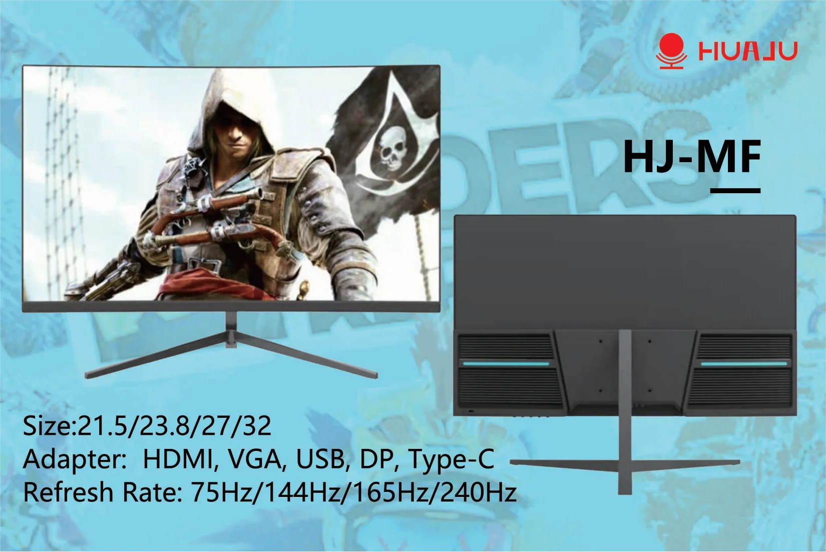 23.8 Inch 144hz Gaming Monitor 21.5 27 32 Inch Lcd Monitor Ips Panel ...