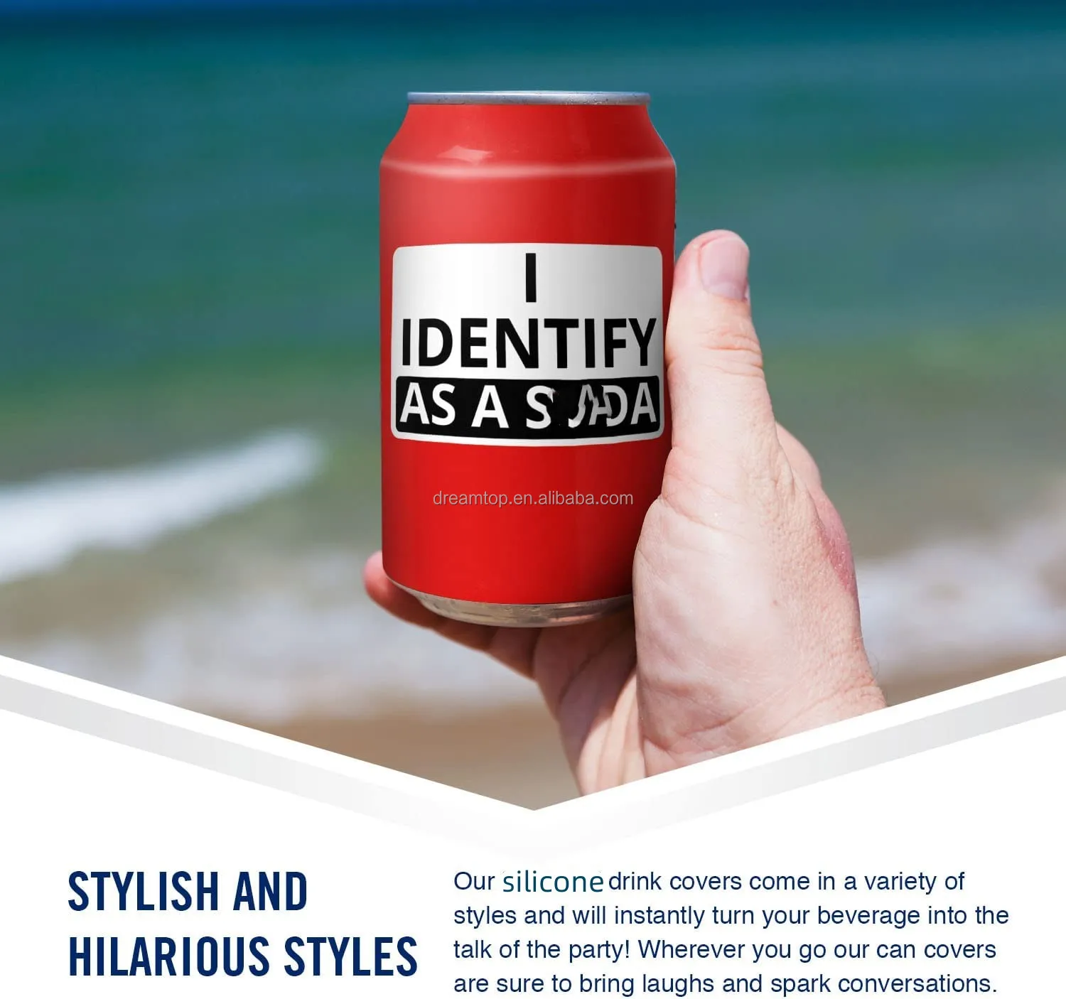 Hide Your Beverage Cola Beer Can Covers Silicone Shape Cooler Sleeve ...