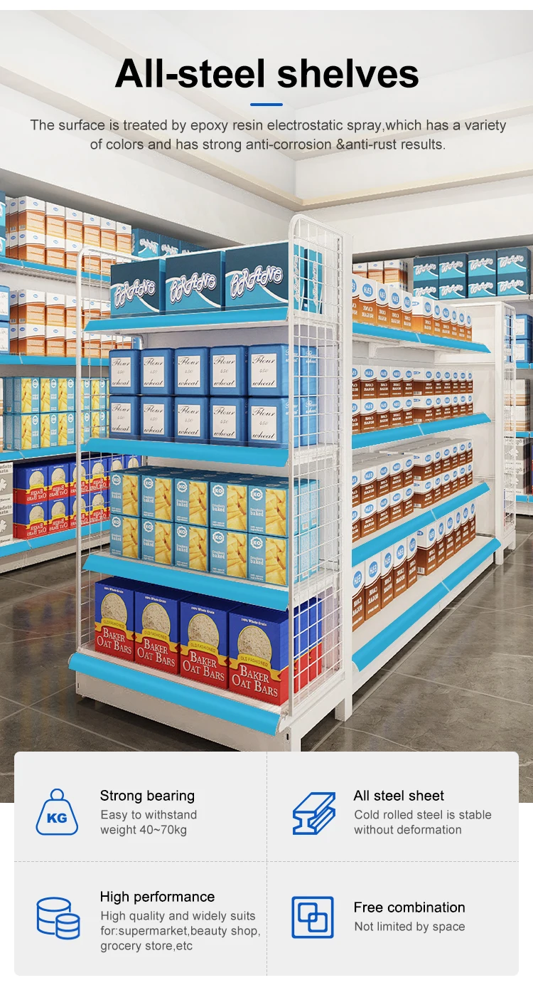Gondola Metallic Supermarket Shelves Rack Shelving Stand| Alibaba.com