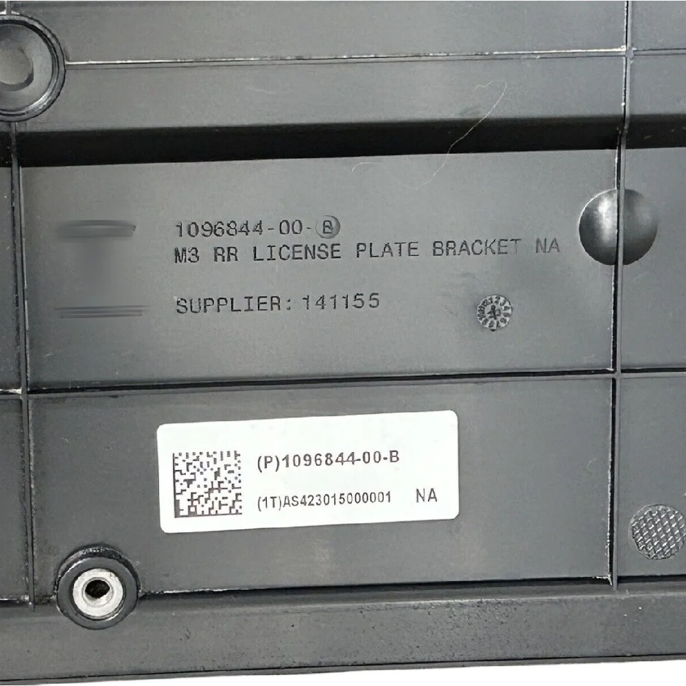 BAINEL Rear Licence Number Plate Holder for TESLA MODEL 3/Y