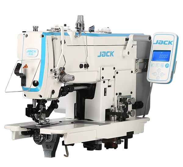 Industrial Jack 781 Button Holing Machine Flat Bed Straight Button Hole ...