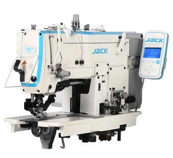 Industrial Jack 781 Button Holing Machine Flat Bed Straight Button Hole ...