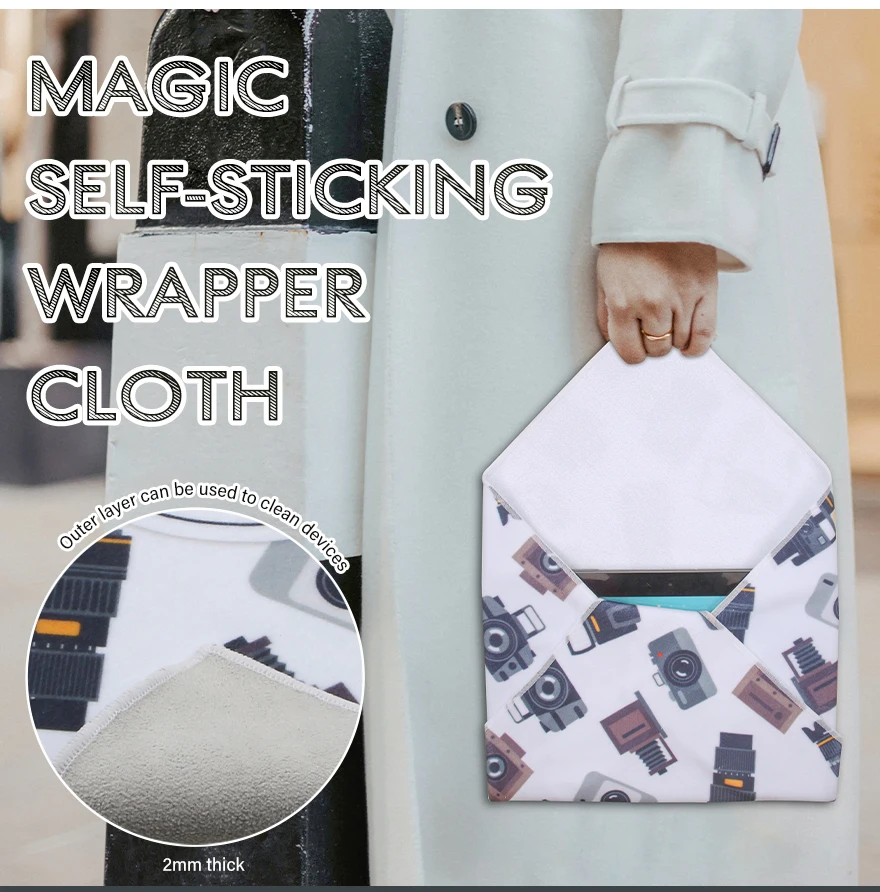 Magic Stick-It Wrapper Cloth - Anti-Scratch Camera Lens Wrap