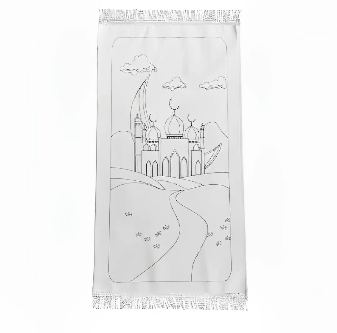 Islamic Turkish Church Prayer Mat Drawing Kids Carpet Portable Children ...