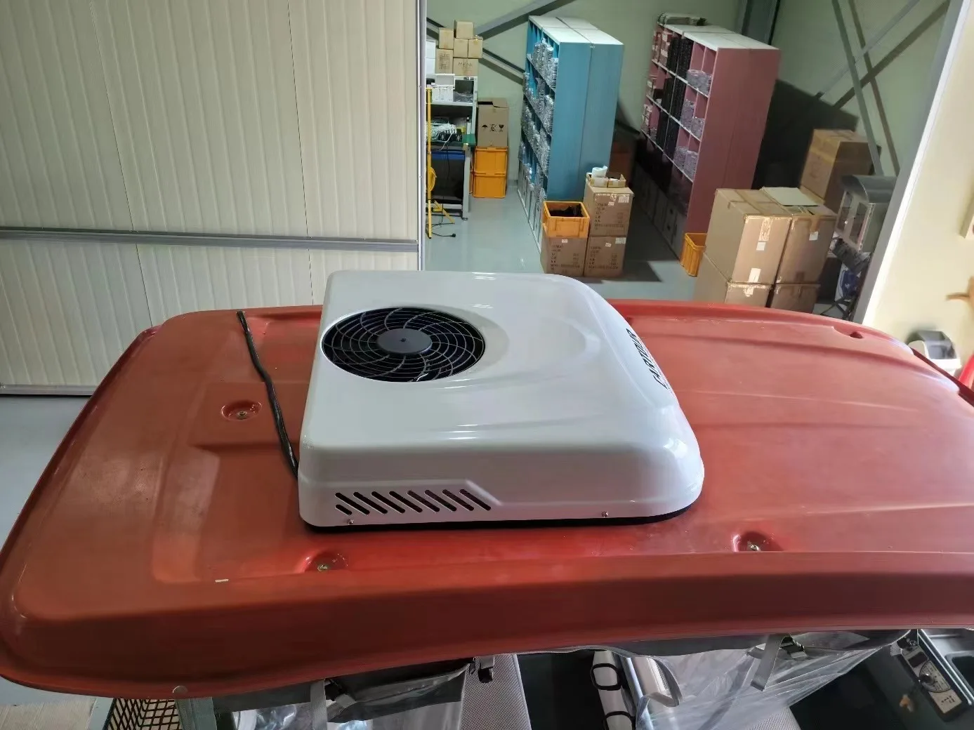 12V DC Twin Rotary Compressor Rooftop Air Conditioner for Car & Golf ...