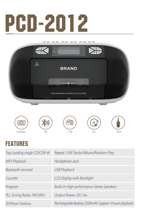 Portable Mp3 Clock Radio Cd Player Cd Recorder Cd Usb Boombox| Alibaba.com