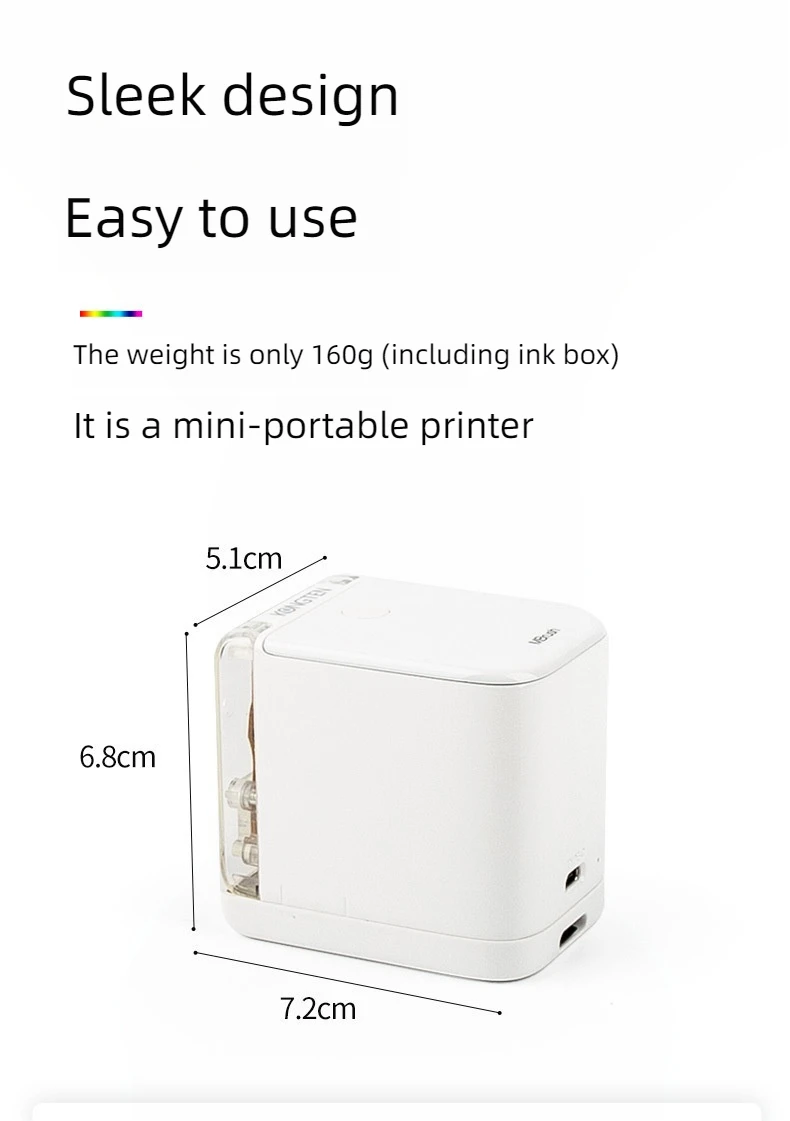 Mini Portable Wireless Tattoo Printer - Inkjet Temporary Tattoo Printer ...