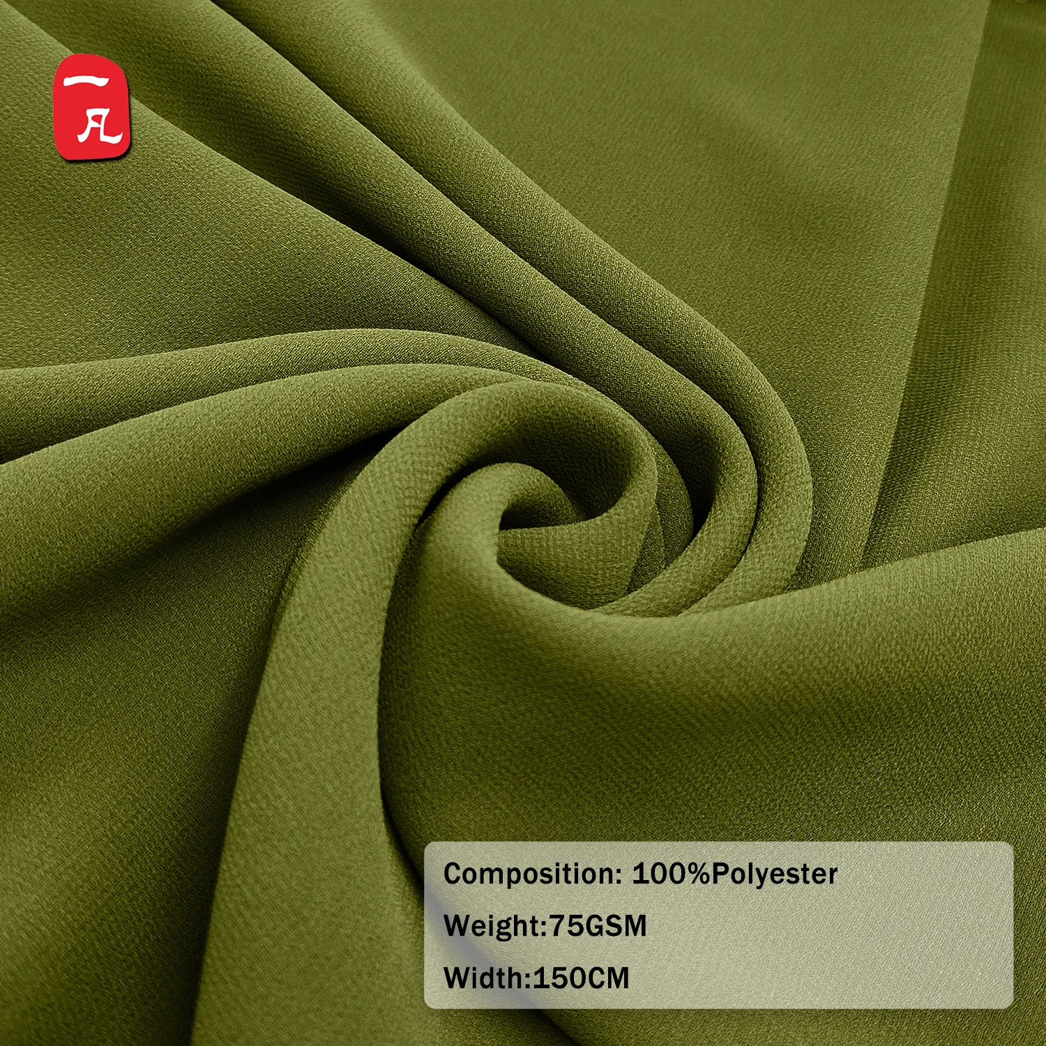 75gsm Translucent Soft Composite Imitated Silk Chiffon Fabric For ...