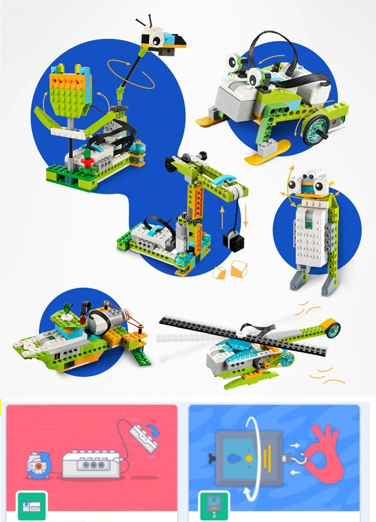 276pcs Bulk Bricks Moc Wedo 2.0 Robotics Construction Set Building ...