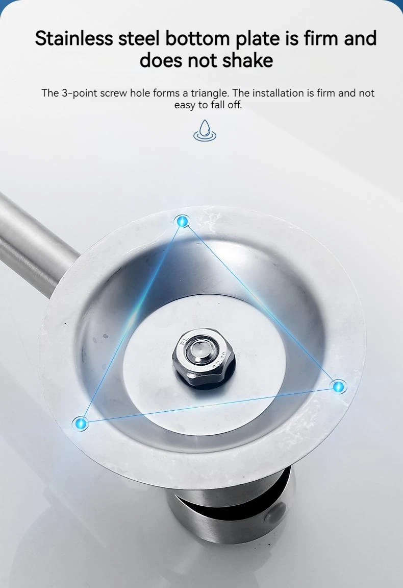 304 Stainless Steel Kitchen Mixer Water Faucet Hanging Wall Type Hidden ...