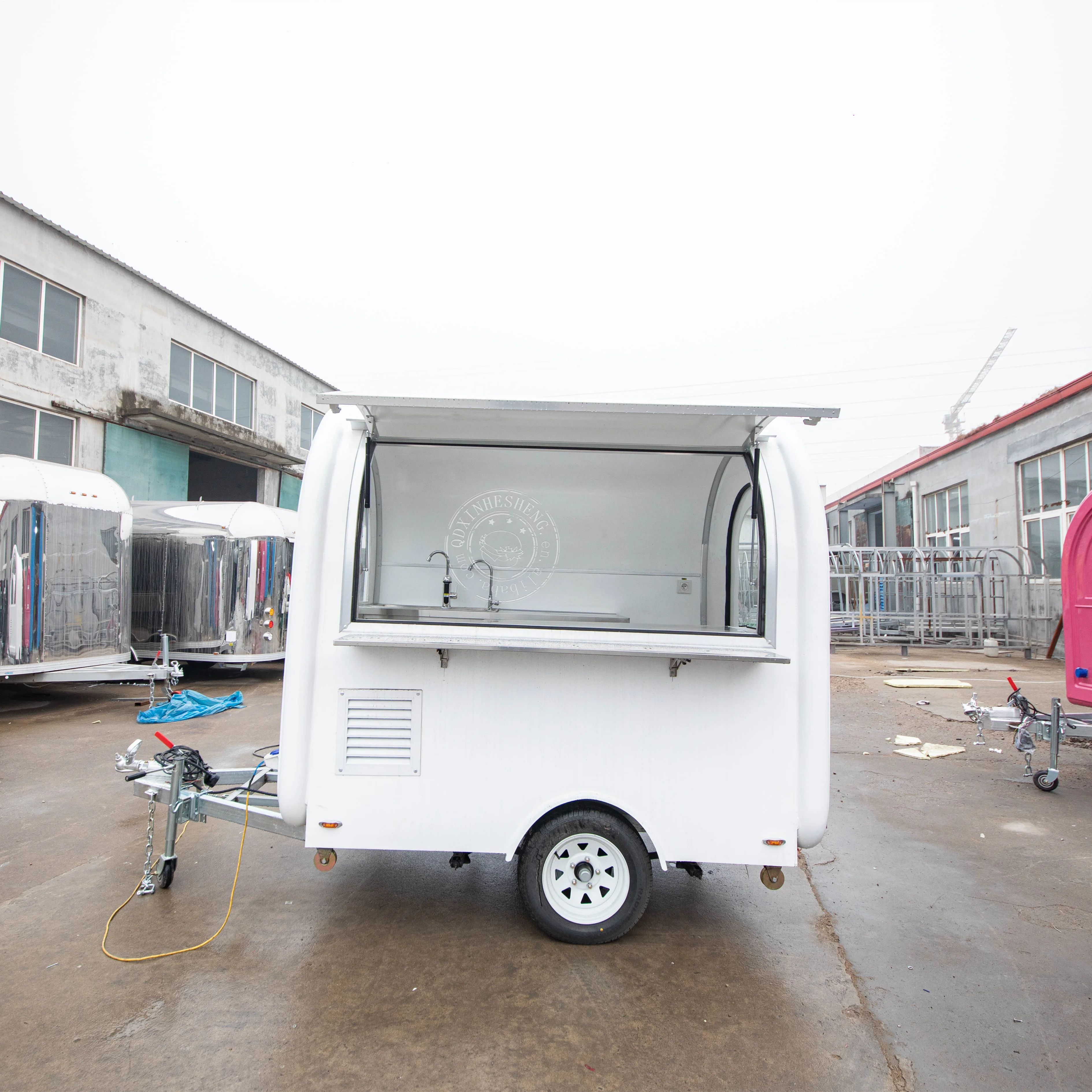 New Enclosed Food Trailer USA Hotdog Cart Restaurant Truck