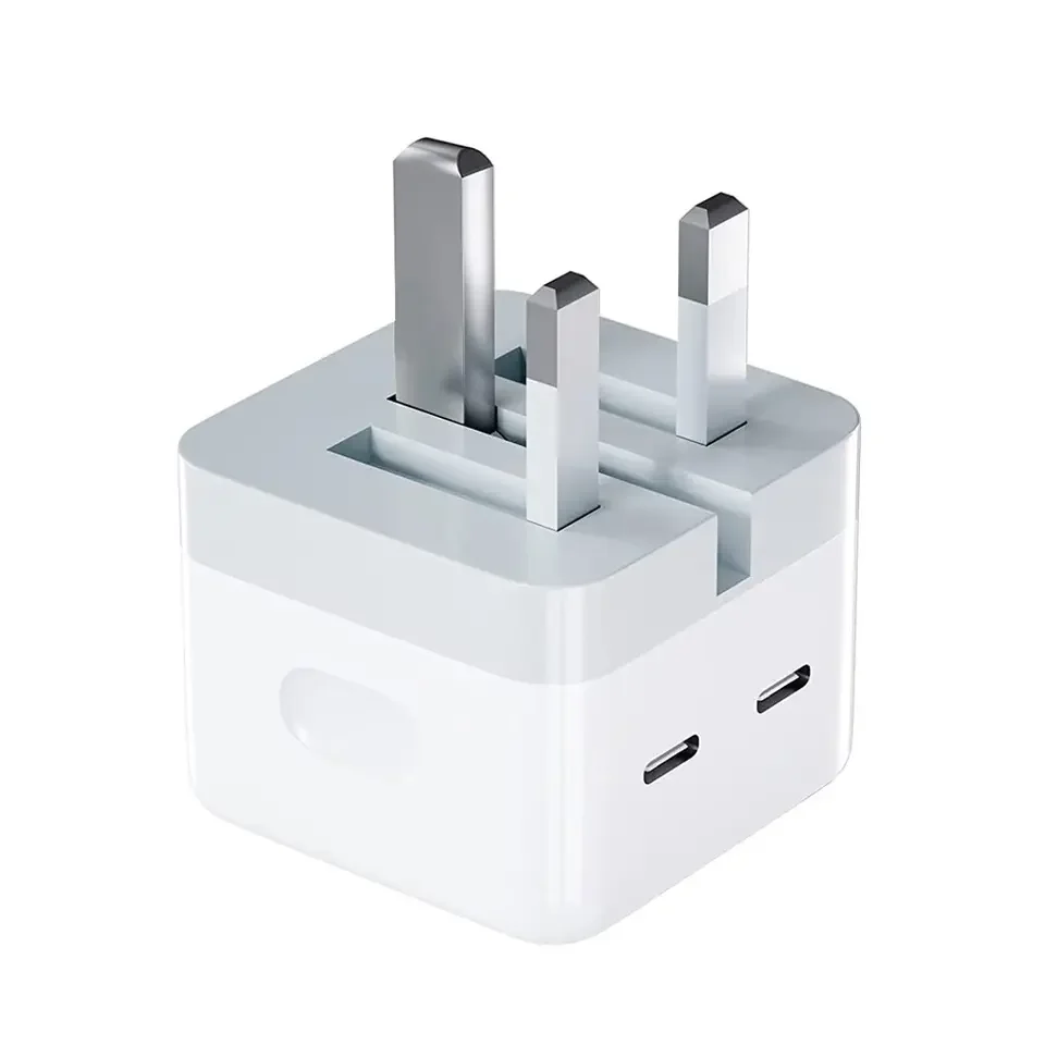 35w Pd 3pin Uk Fold Plug Mobile Phone Type C Usb C Dual Port 35w 3pin ...