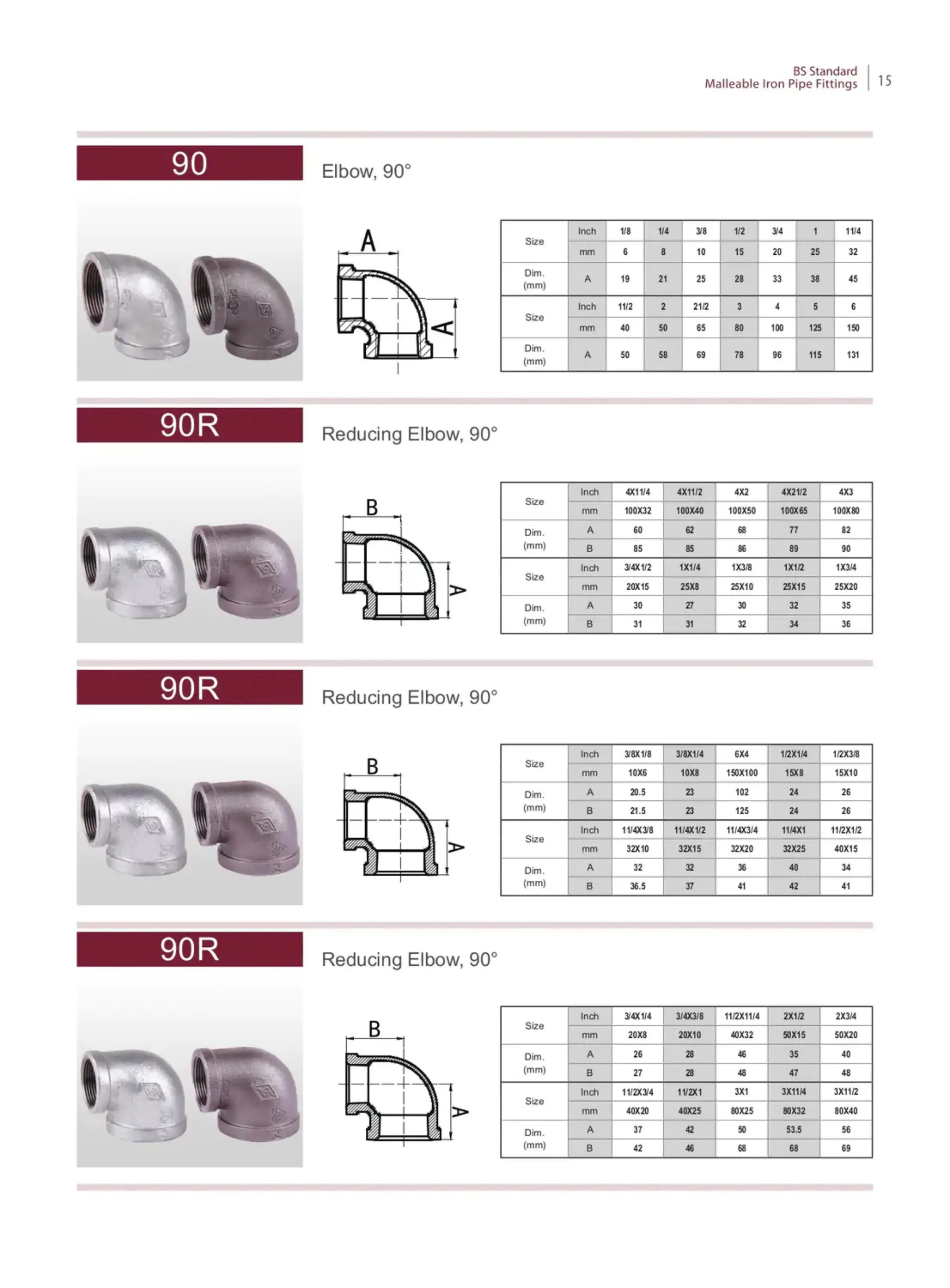 Galvanized 90 Degree Elbow Pipe Fittings - High Quality