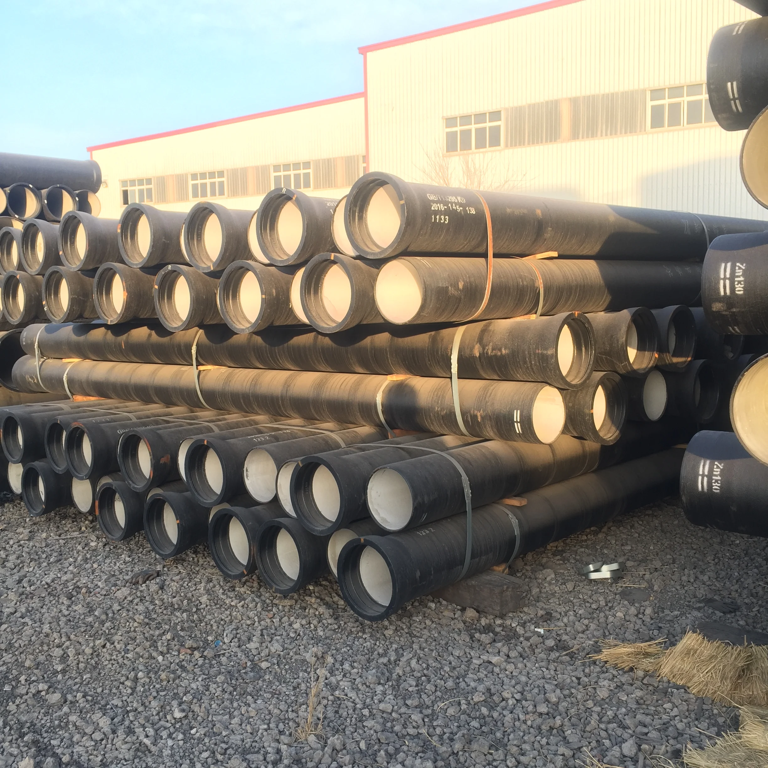 Dn100 Dn125 Dn150 Dn300 Dn400 Dn600 Ductile Iron Cast Pipe For ...