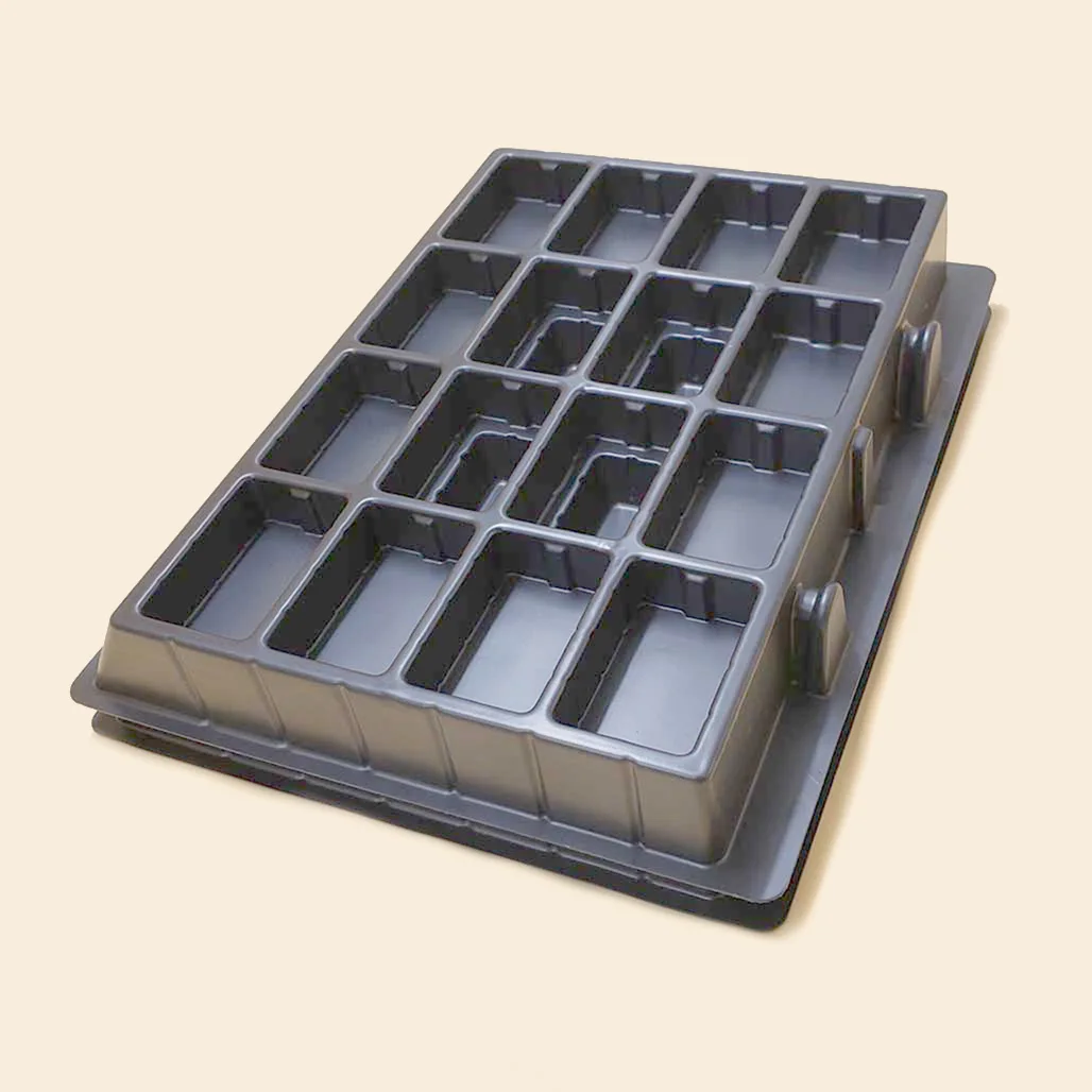 KEYMY TP-13 Hardware Blister Pack Trapped Blister Black Turnover Tray ...