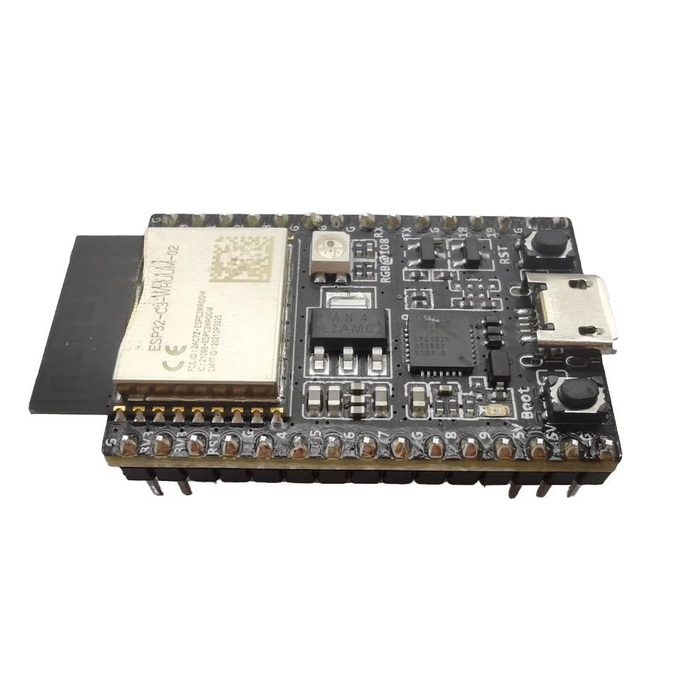 Esp32-c3-devkitc Esp32 Esp32-c3-wroom-02 Transceiver; 802.11b /g/n (wi-fi,Wifi,Wlan) 5 2.4ghz ...