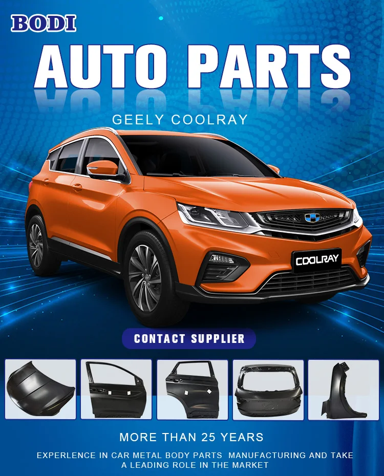 Durable Geely Body Kit Front Middle Steel Rear Door Panel for Geely ...