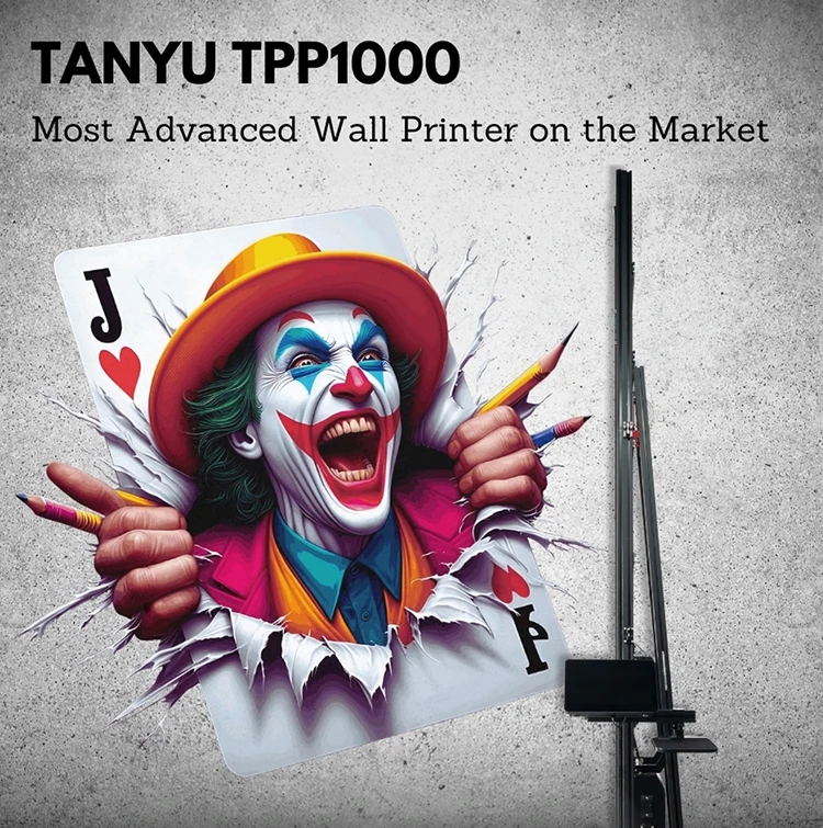 8D Wall Painting 3D Vertical Wheel Inkjet Printer Family