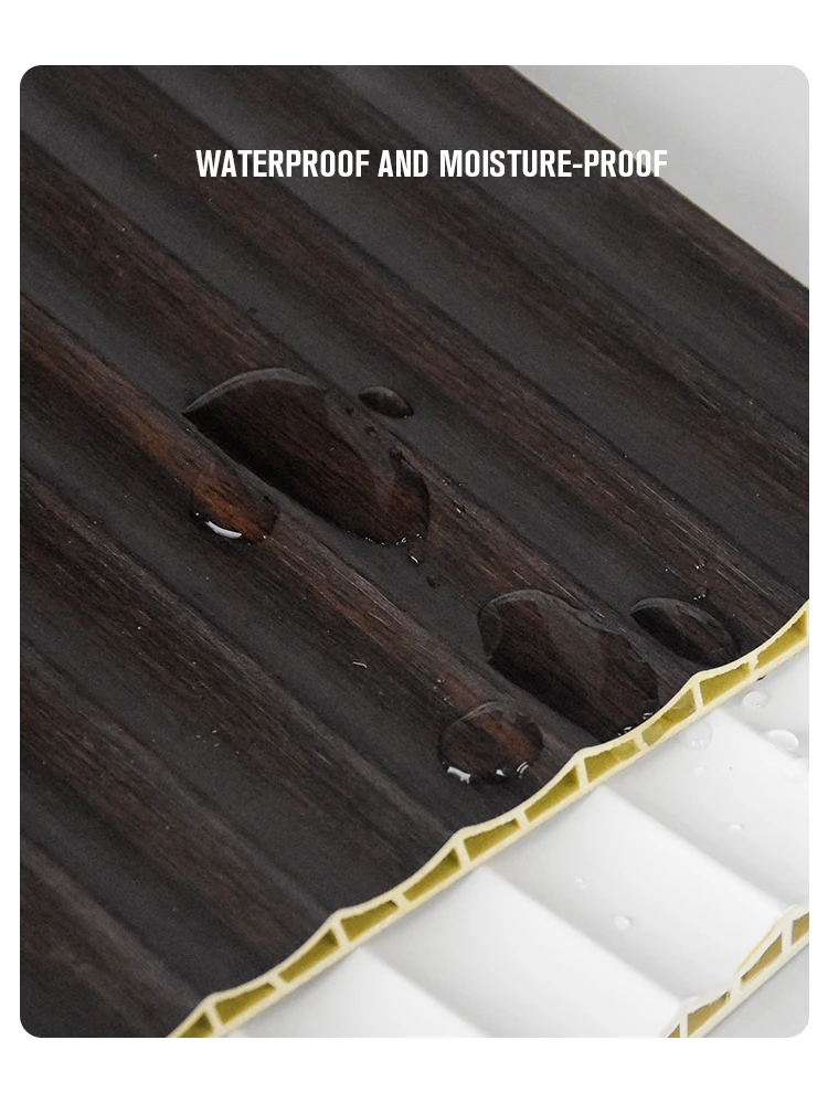 Waterproof Bamboo and Wood Fiber 3D Wave Shaped Wall Panel, Modern and ...