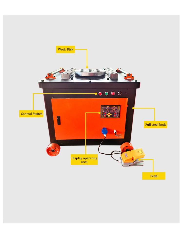 Shanqian Table Gear Rebar Bender Machine Rebar Bending Price Angle ...