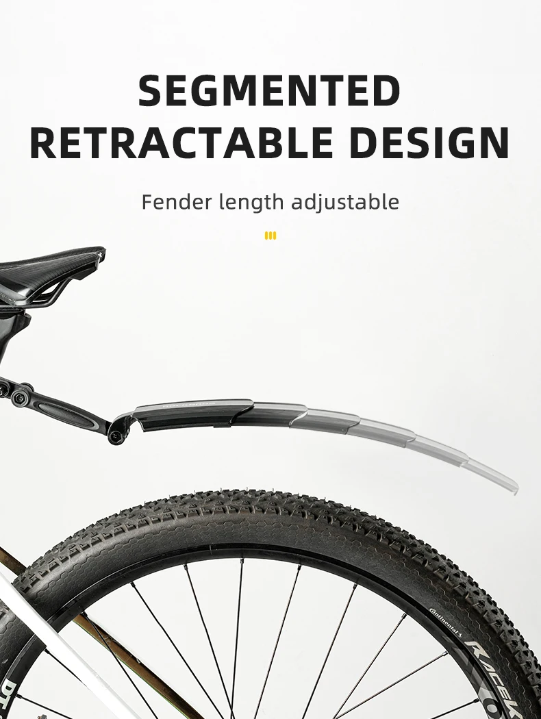 ROCKBROS Foldable Bicycle Mudguard Set - Front & Rear MTB Fenders for ...