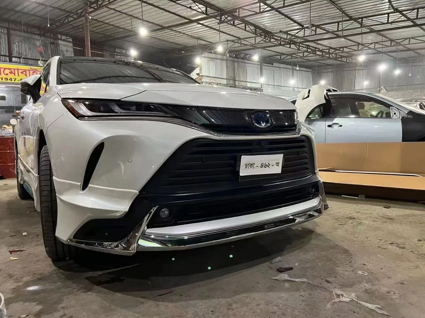 2022 Face New Look Spoiler For Toyota Harrier Upgraded M Style Body Kit ...